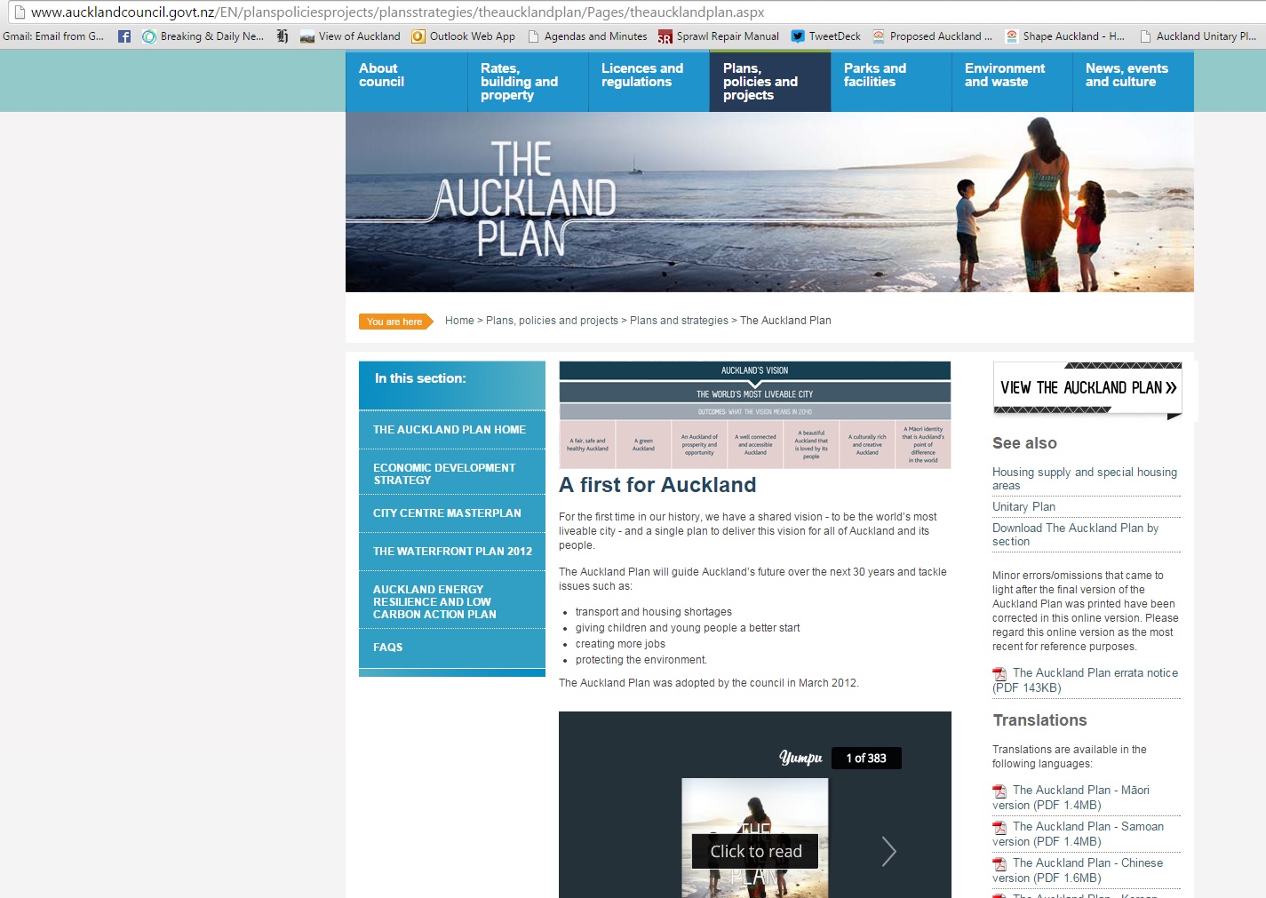 The Auckland Plan and The Sydney Plan – Talking Southern Auckland